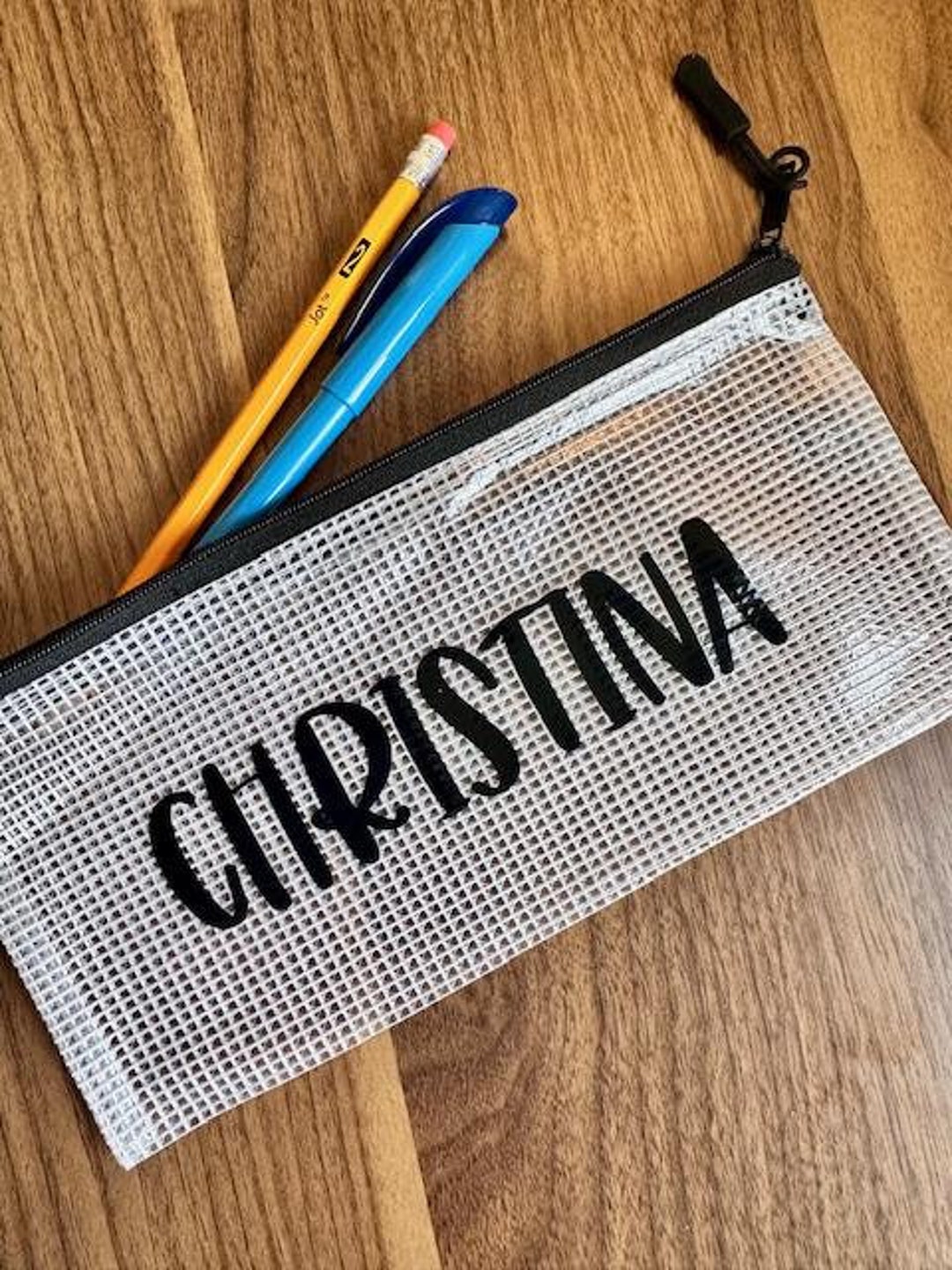 Personalized Supply Pouch Personalized Pencil Case Custom Back to ...