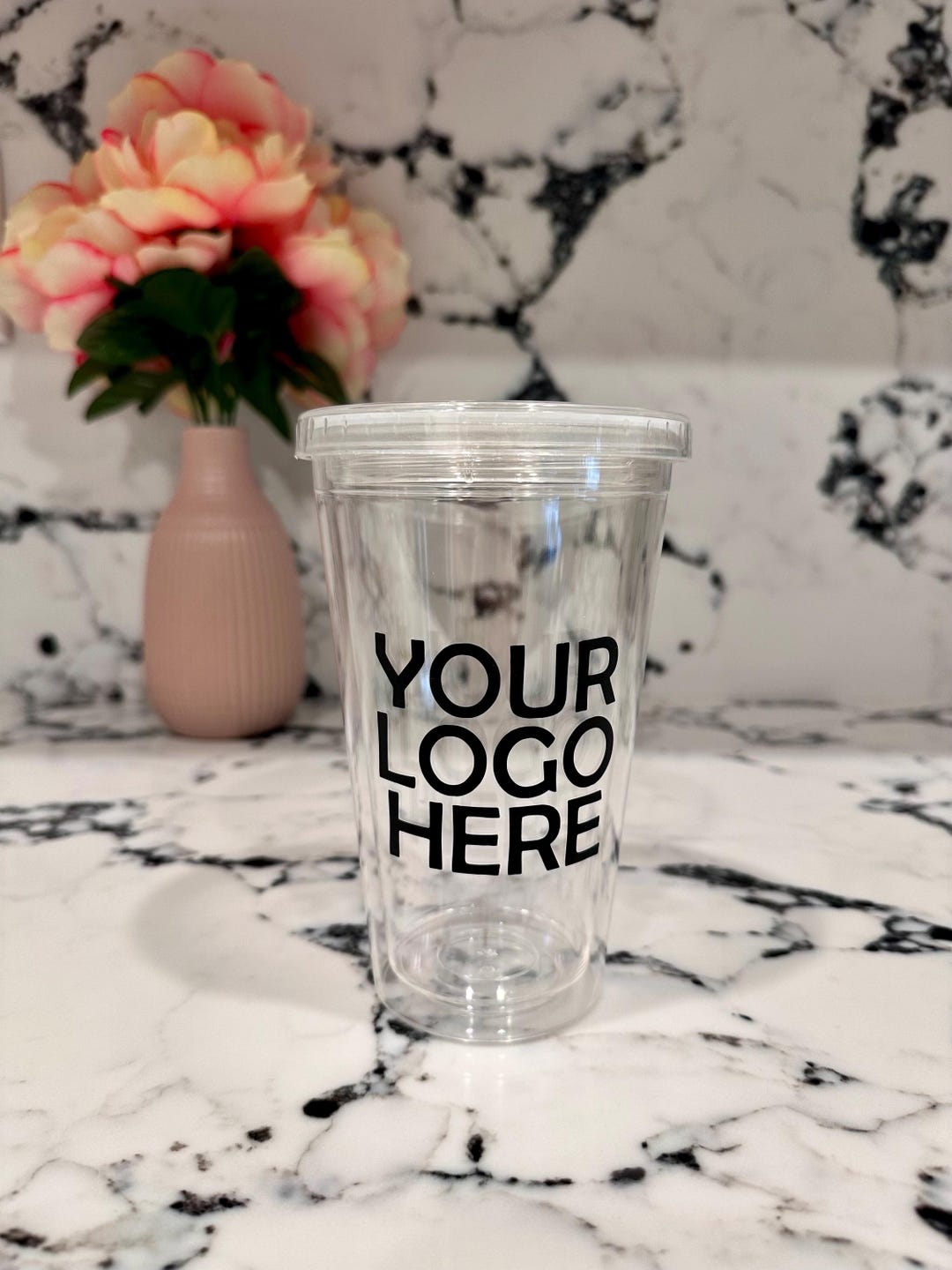 Custom Photo Tumbler With Straw; Personalized Clear Drink Cup With Straw; Clear Tumbler With ...