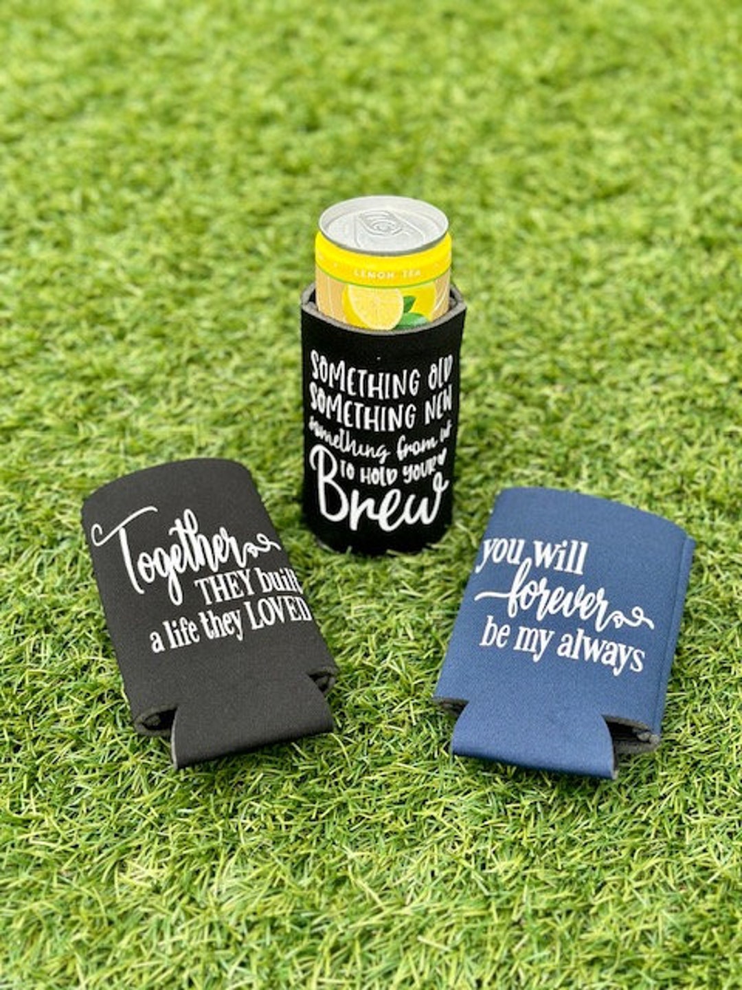 Wedding Koozie Favors, Personalized Wedding Favor Can Coolers, Koozie ...