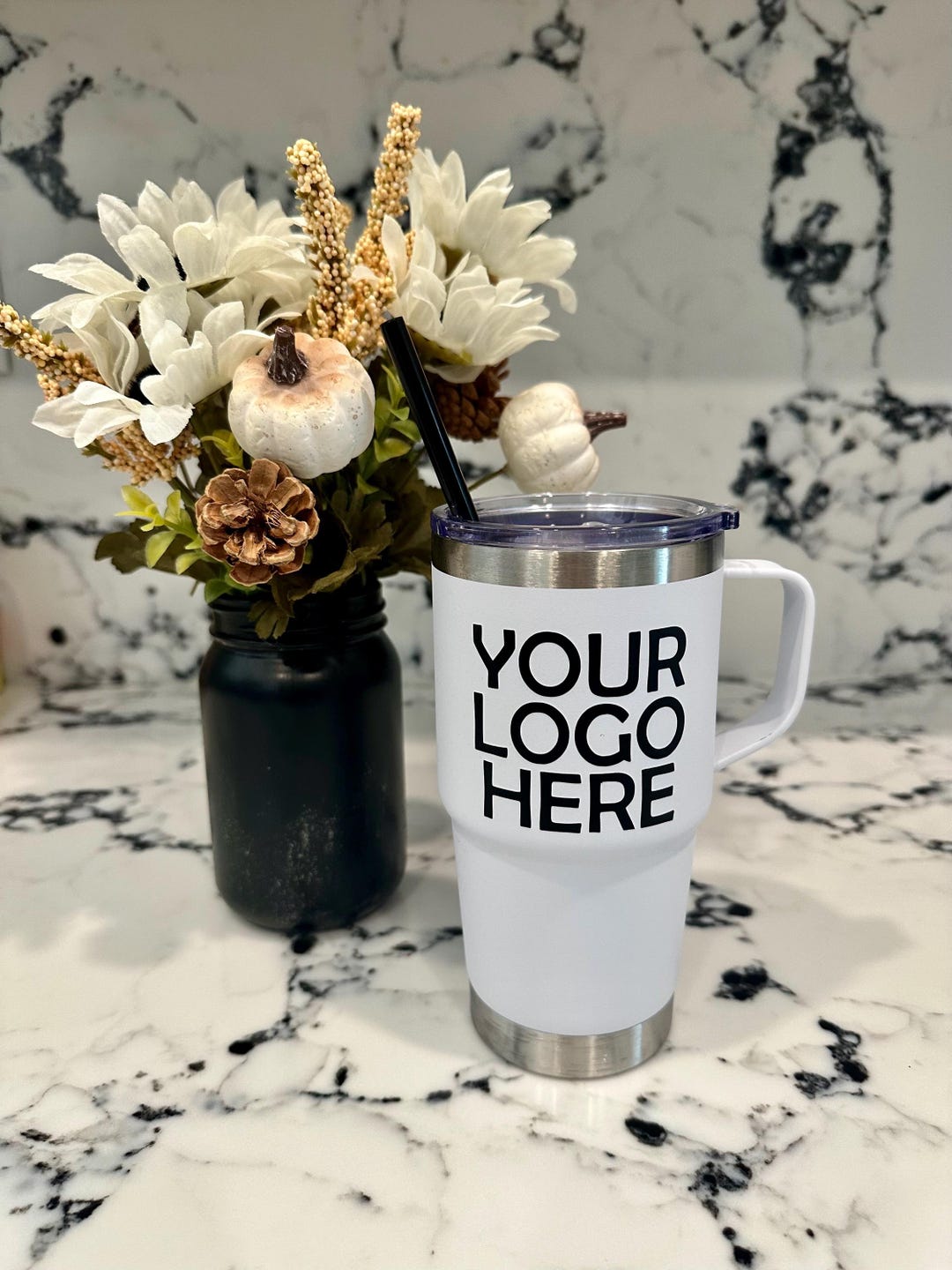 Leak Proof Custom Tumbler; Custom Stainless Steel Tumbler With Straw ...