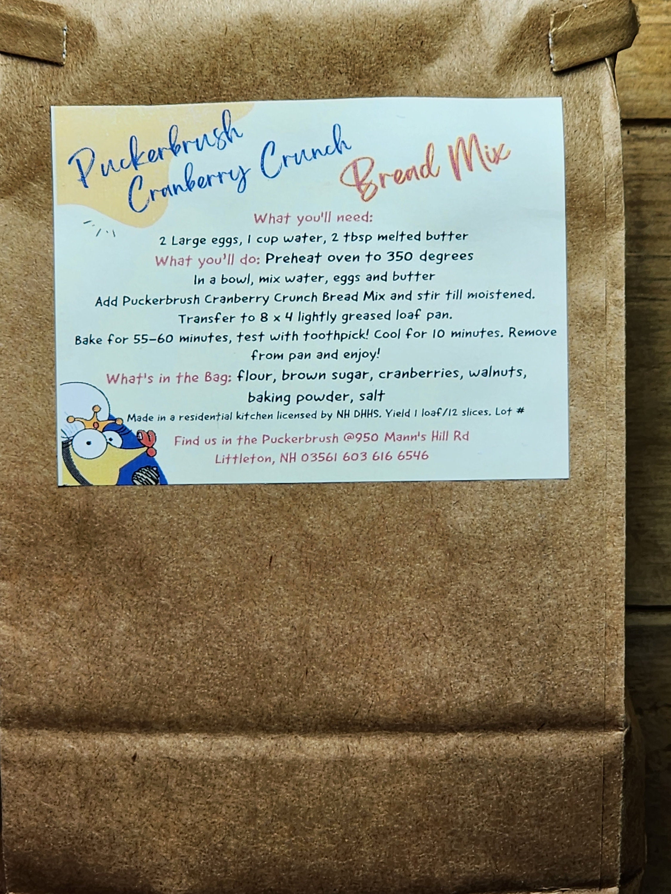 Cranberry Crunch Bread Mix-dry Bread Mix-quick Bread-homemade-handmade ...