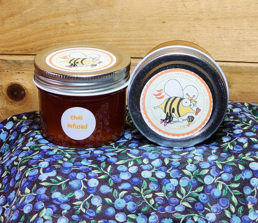 Chili Pepper Infused Honey Hot Honey Raw 6 Ounces-pure Raw Chili Honey ...