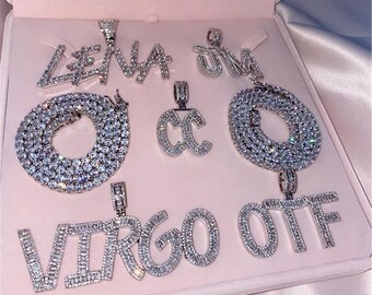 Icy Name Chain | Etsy