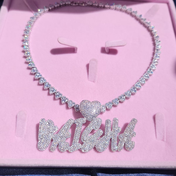 Diamond Name Jewelry - Etsy