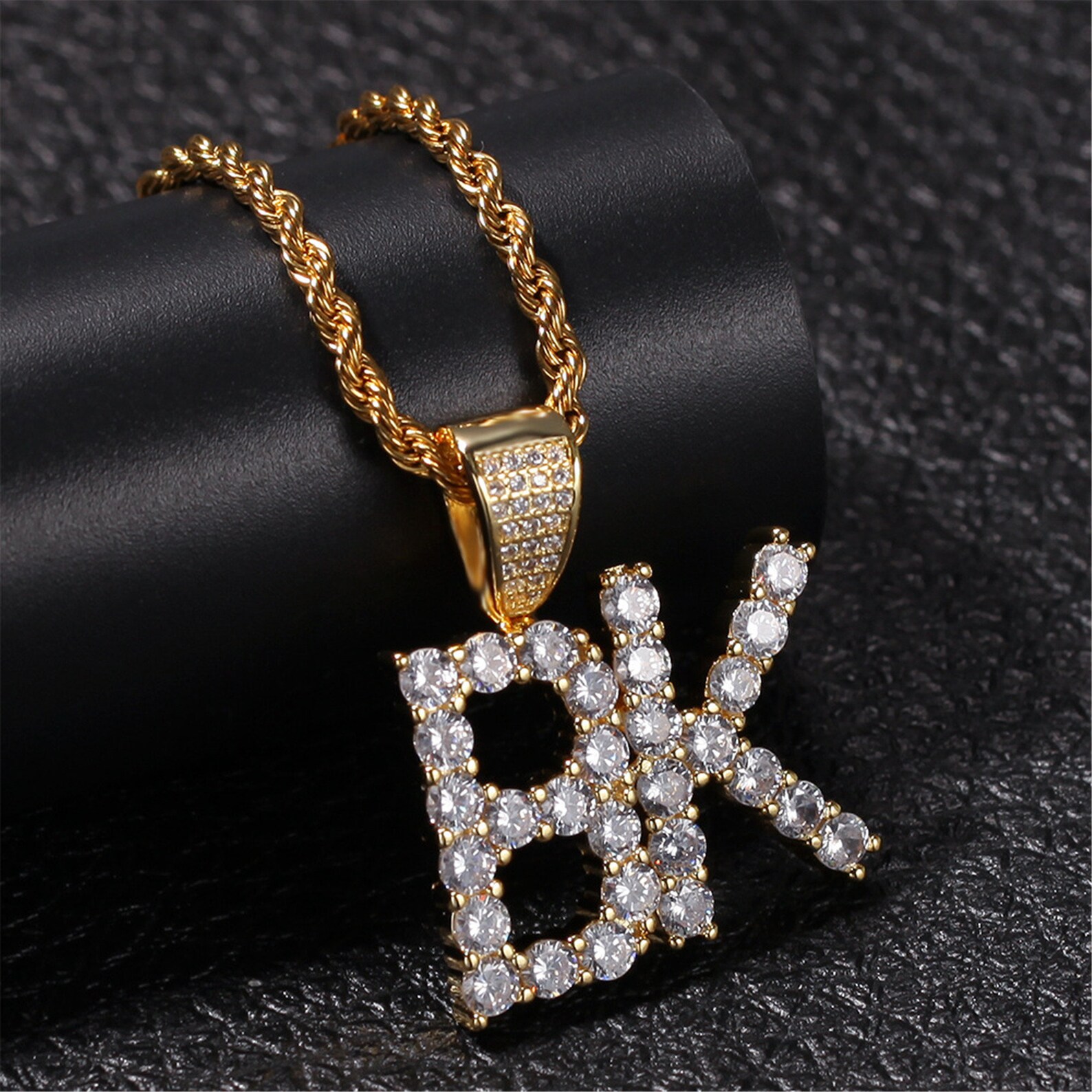 Iced out Custom Name/Letters Pendants Necklace ChainCubic | Etsy