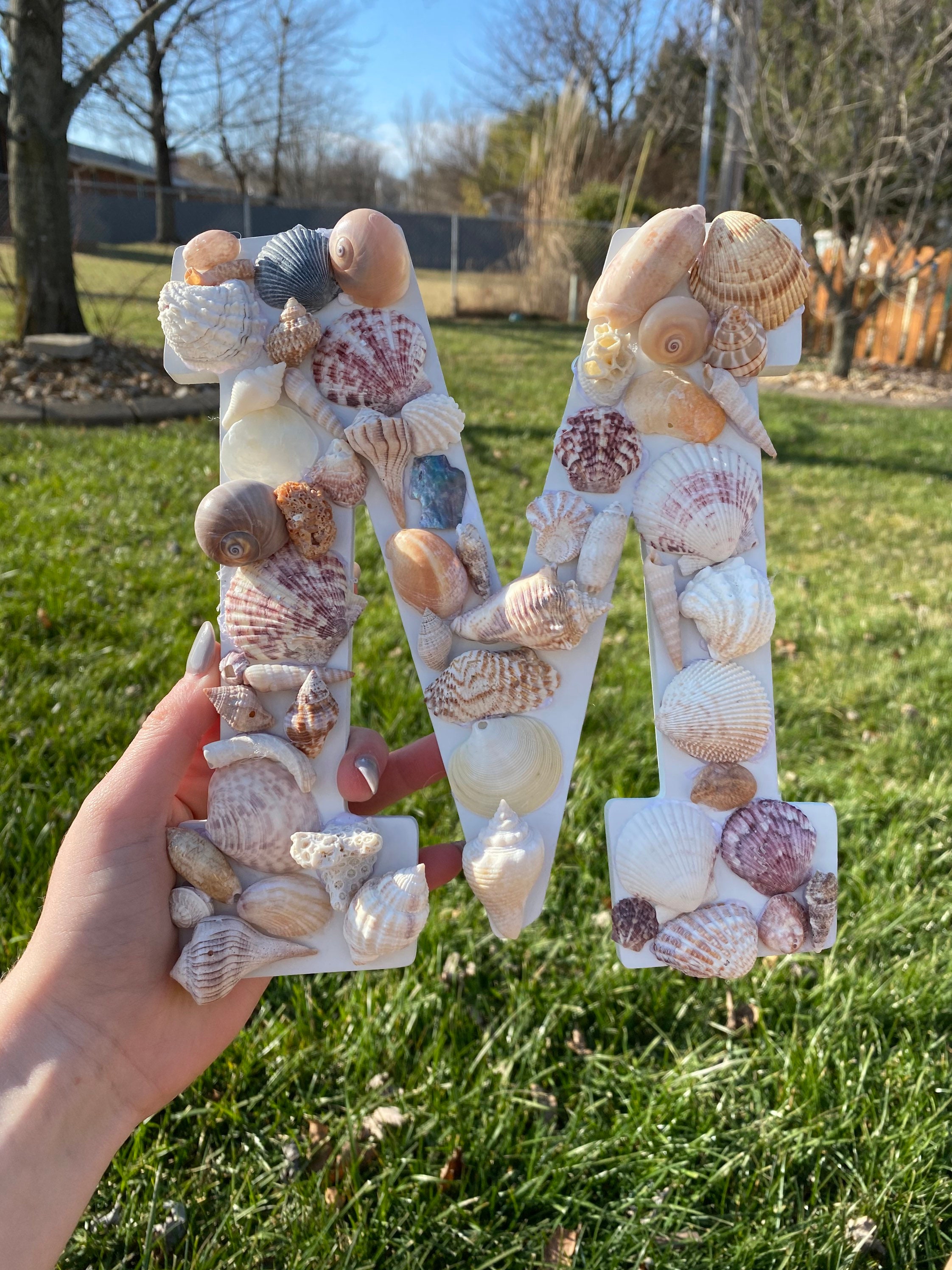 SEASHELL LETTER - Etsy