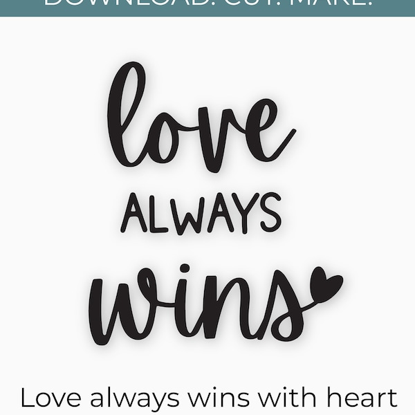Love Always Wins - Etsy
