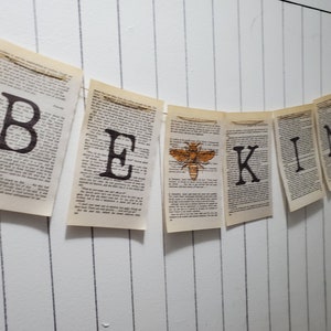 Farmhouse Banner, Farmhouse Garland, be Kind, Bunting Banner, Pennants ...