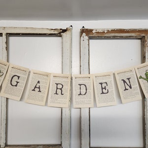 Spring Banner, Spring Garland, garden, Bunting Banner, Pennants, Rustic ...