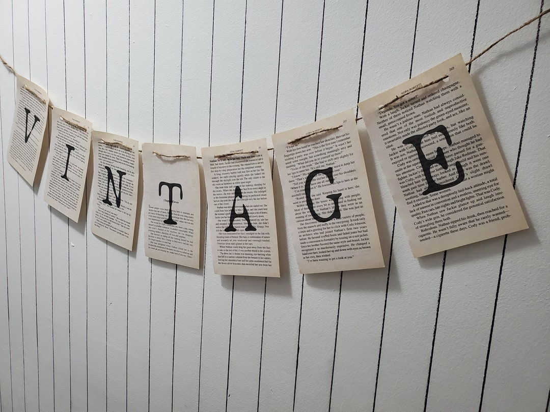 Farmhouse Banner, Farmhouse Garland, "vintage", Bunting Banner ...