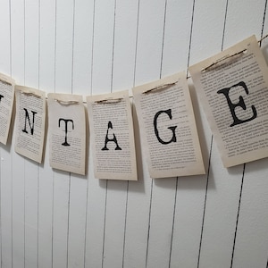 Farmhouse Banner, Farmhouse Garland, "vintage", Bunting Banner ...