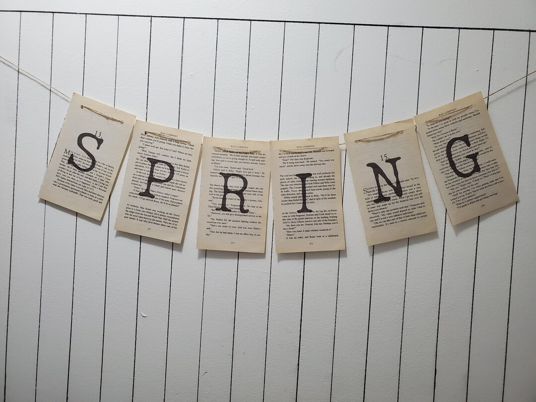 Spring Banner, Spring Garland, spring, Bunting Banner, Pennants, Rustic ...