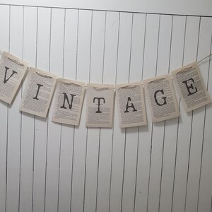 Farmhouse Banner, Farmhouse Garland, "vintage", Bunting Banner ...
