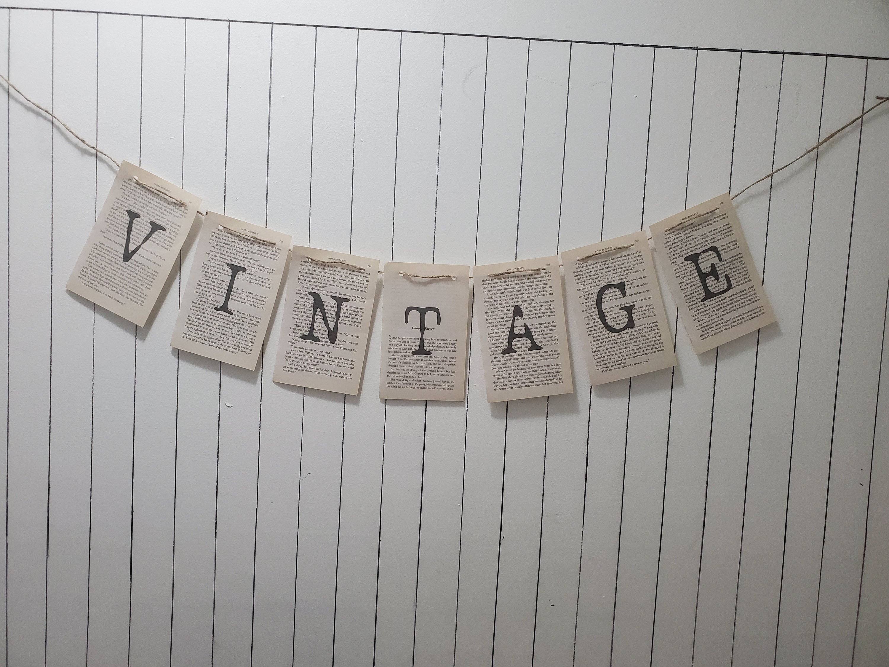 Farmhouse Banner Farmhouse Garland vintage | Etsy