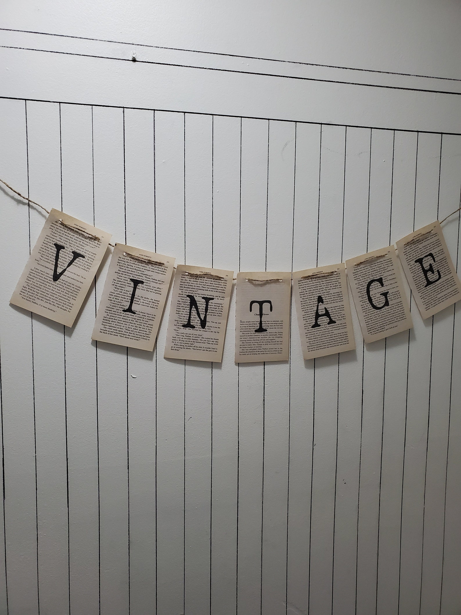 Farmhouse Banner Farmhouse Garland vintage - Etsy