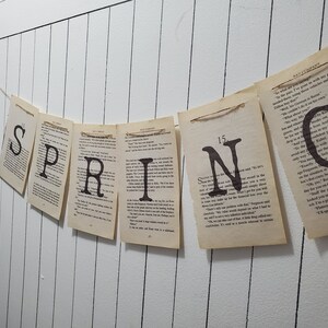 Spring Banner, Spring Garland, spring, Bunting Banner, Pennants, Rustic ...