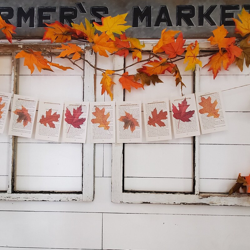 Fall Leaf Banner - Etsy