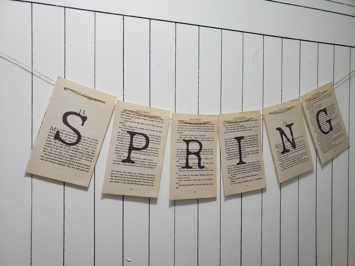 Spring Banner Spring Garland spring Bunting - Etsy