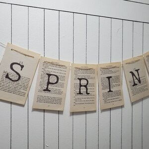 Spring Banner, Spring Garland, spring, Bunting Banner, Pennants, Rustic ...