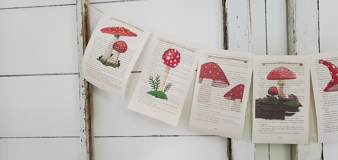 Summer Banner, Summer Garland, toadstool Print Banner, Toadstools ...