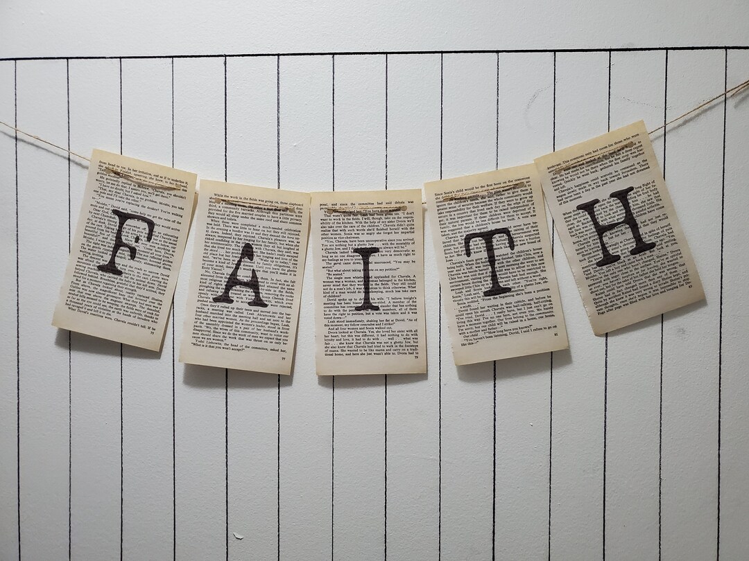 Farmhouse Banner, Farmhouse Garland, faith, Bunting Banner, Pennants ...