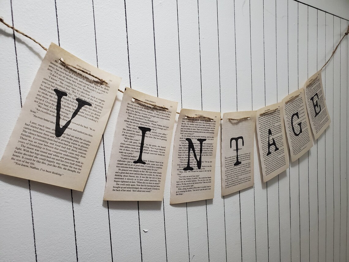 Farmhouse Banner Farmhouse Garland vintage - Etsy