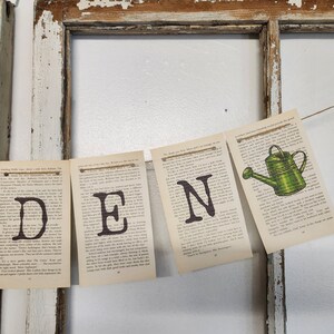Spring Banner, Spring Garland, garden, Bunting Banner, Pennants, Rustic ...
