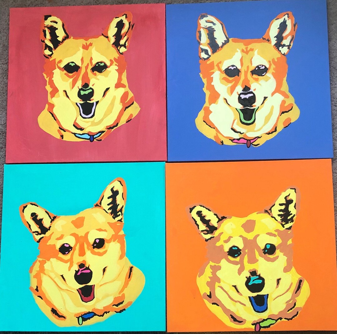 Pop Art Pet Paintings - Etsy