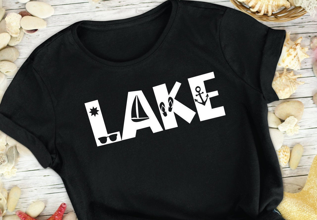 LAKE Cut Out Saying, SVG Cut File, Cricut Design Space, Silhouette ...