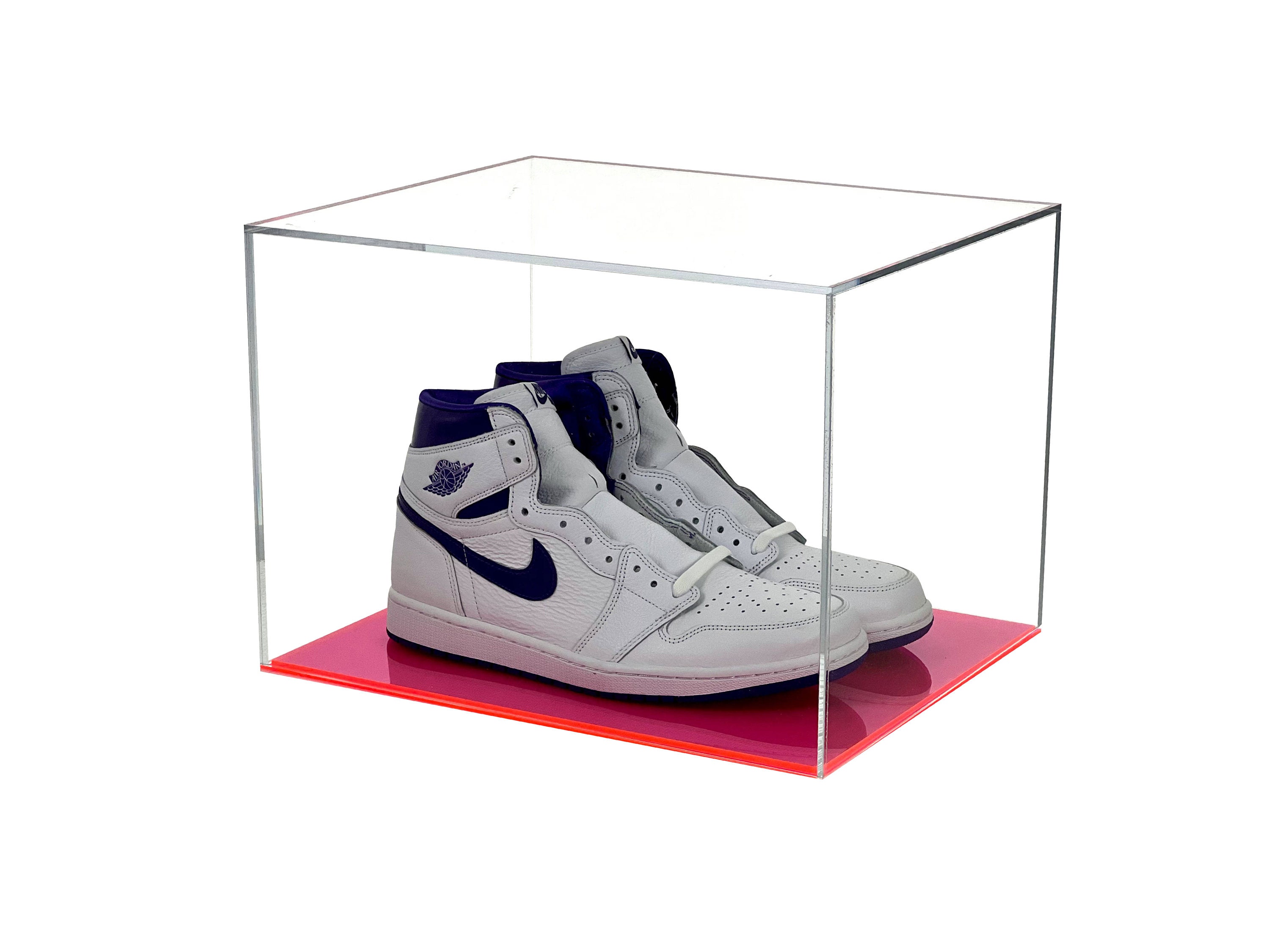 Neon Color Clear Acrylic UV Resistant Sneaker Shoe Display Case Etsy