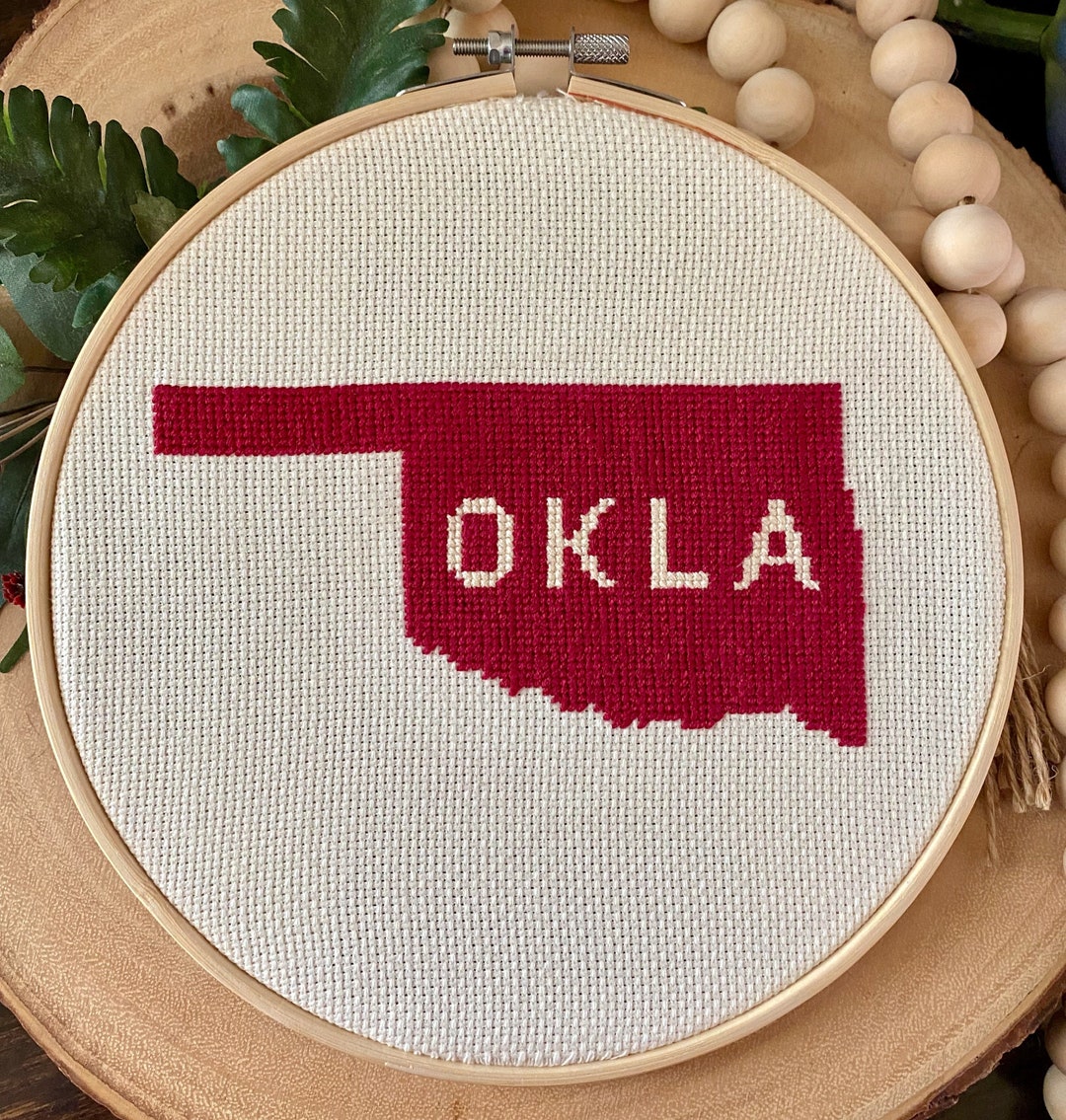 OKLA Cross Stitch Pattern - Etsy