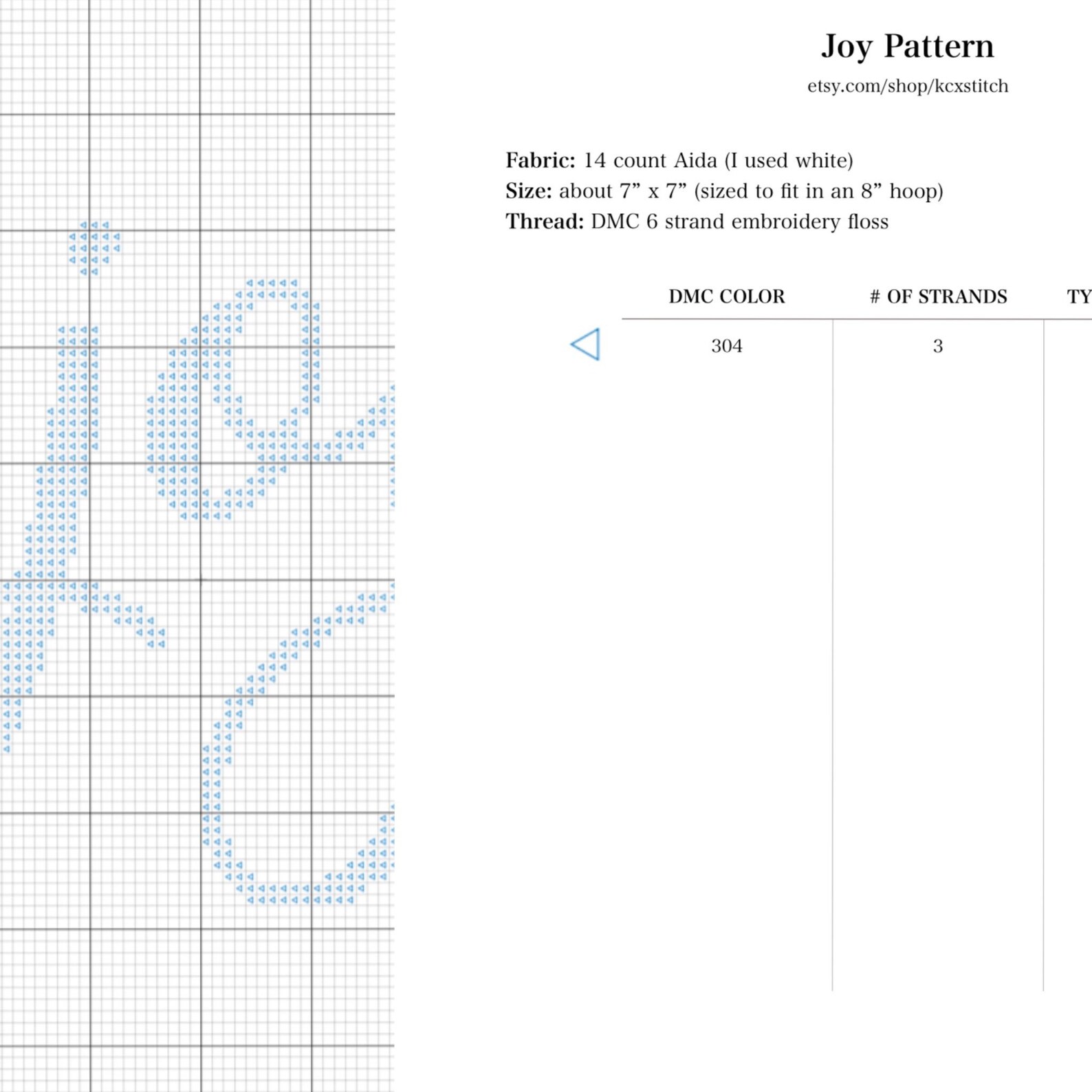 Joy Cross Stitch Pattern - Etsy
