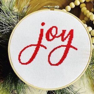 Joy Cross Stitch Pattern - Etsy