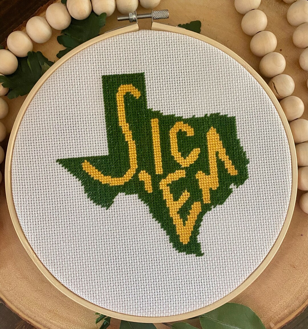 Sic 'em Cross Stitch Pattern - Etsy