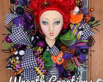 Witch Head Wreath - Etsy