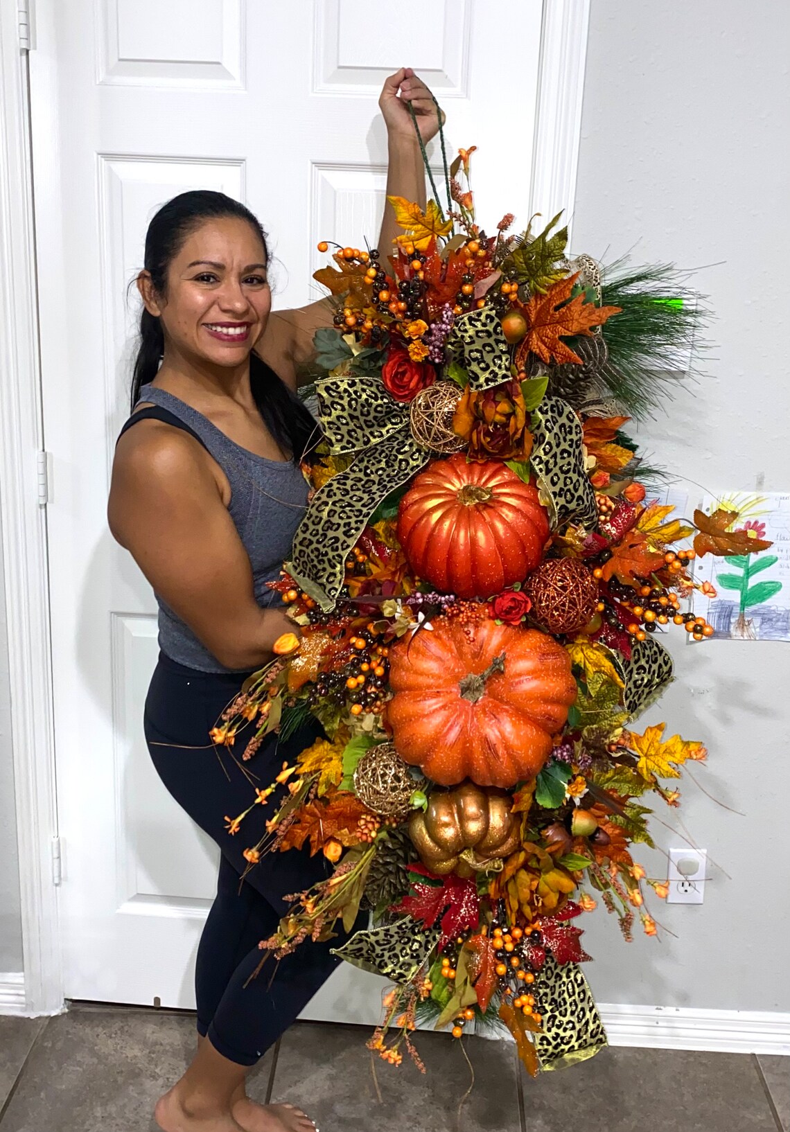 Fall Swag, Fall Pumpkin Swag, Harvest Wreath, Autumn Wreath, Pumpkin Swag, Pumpkin Patch Wreath ...