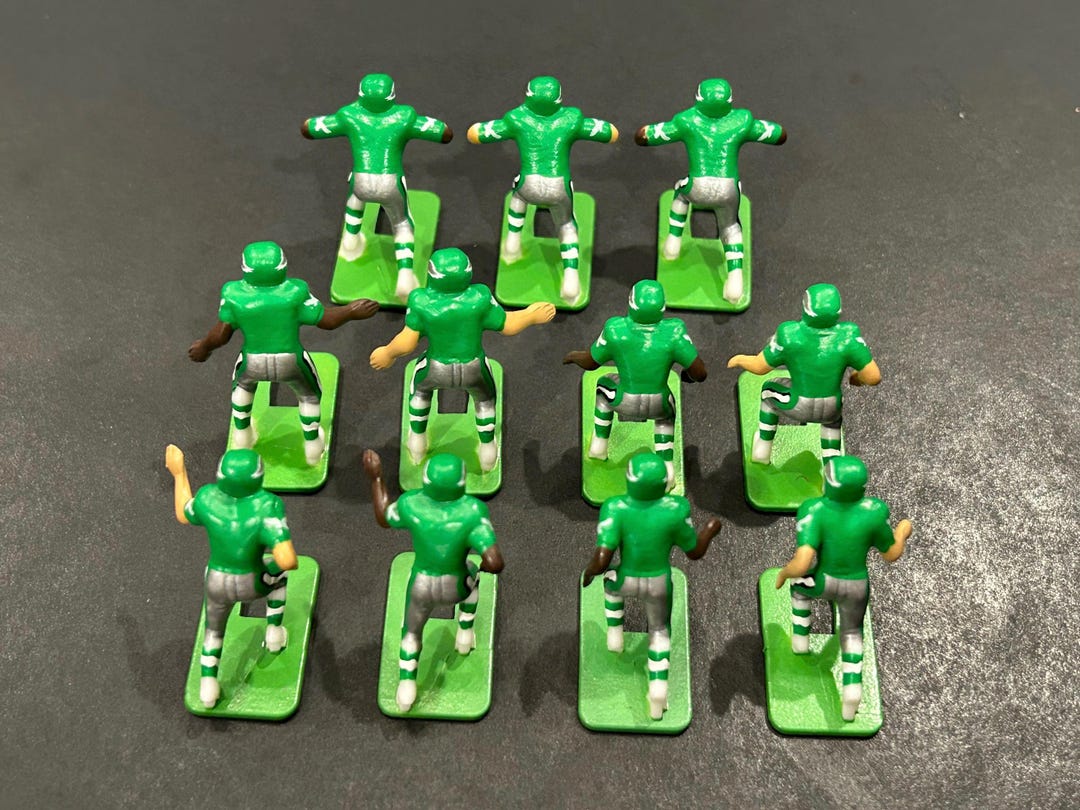 Electric Football Figures - NFL Home Jersey - Philadelphia Eagles Hand ...