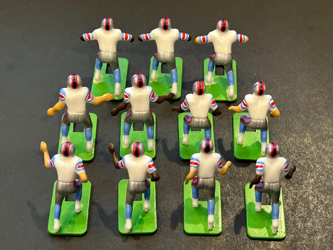 Electric Football Figures NFL Away Jersey Houston Oilers Hand Painted ...