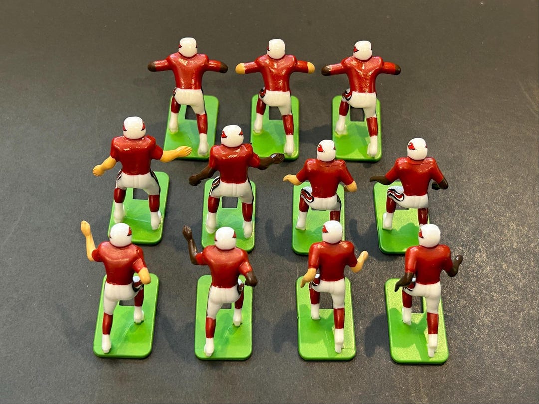 Electric Football Figures NFL Home Jersey Arizona Cardinals Hand ...