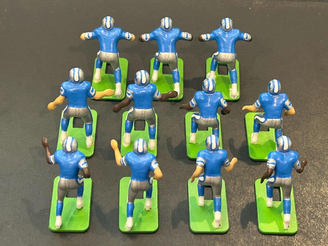 Electric Football Figures NFL Home Jersey Detroit Lions Hand Painted - Etsy