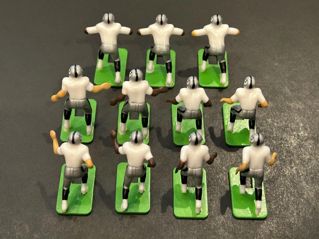 Electric Football Figures - AFL Away Jersey - (63) Oakland Raiders Hand ...