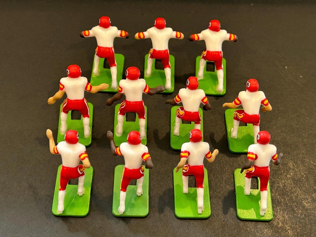 Electric Football Figures NFL Away Jersey Kansas City Chiefs Hand ...