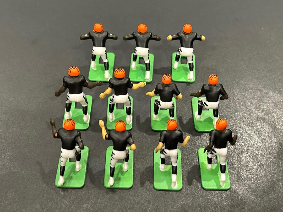 Electric Football Figures - NFL Home Jersey - Cincinnati Bengals Hand ...