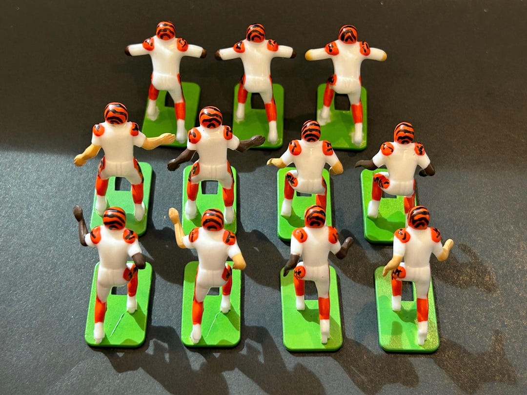 Electric Football Figures - NFL Away Jersey - Cincinnati Bengals Hand ...