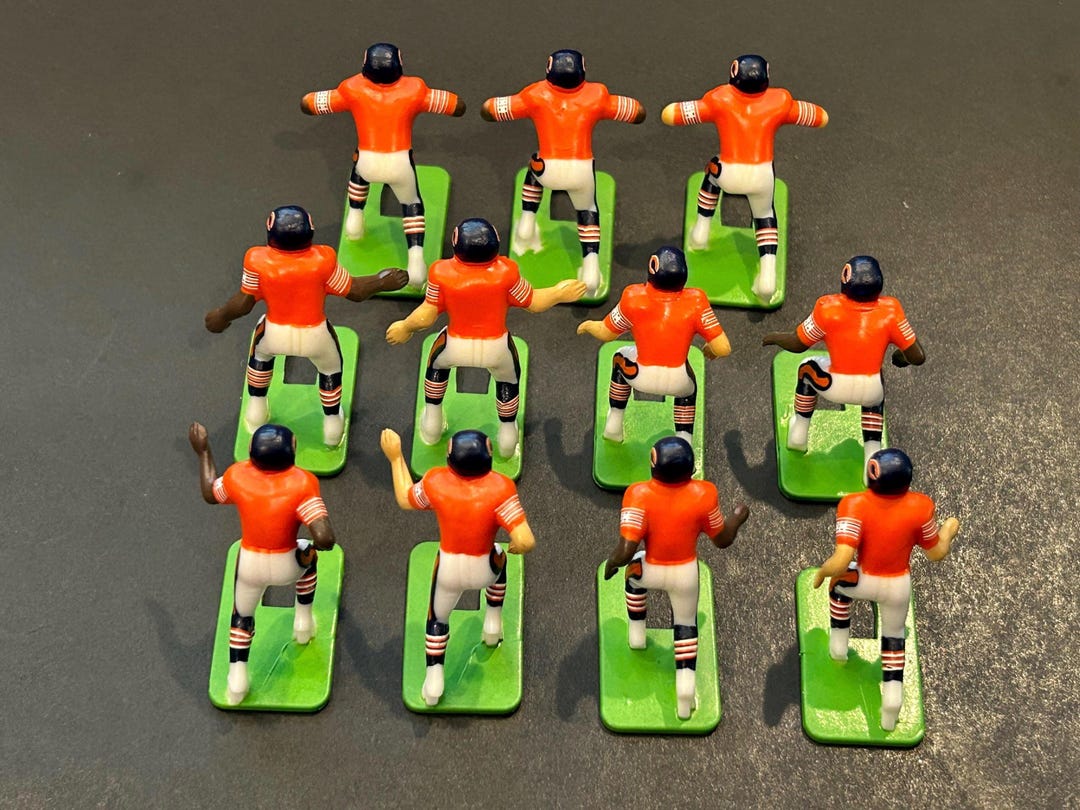 Electric Football Figures NFL Home Jersey Chicago Bears Hand Painted - Etsy