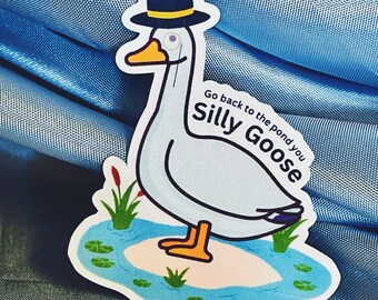 Certified Silly Goose Sticker Kawaii Silly Goose Gifts Waterproof ...
