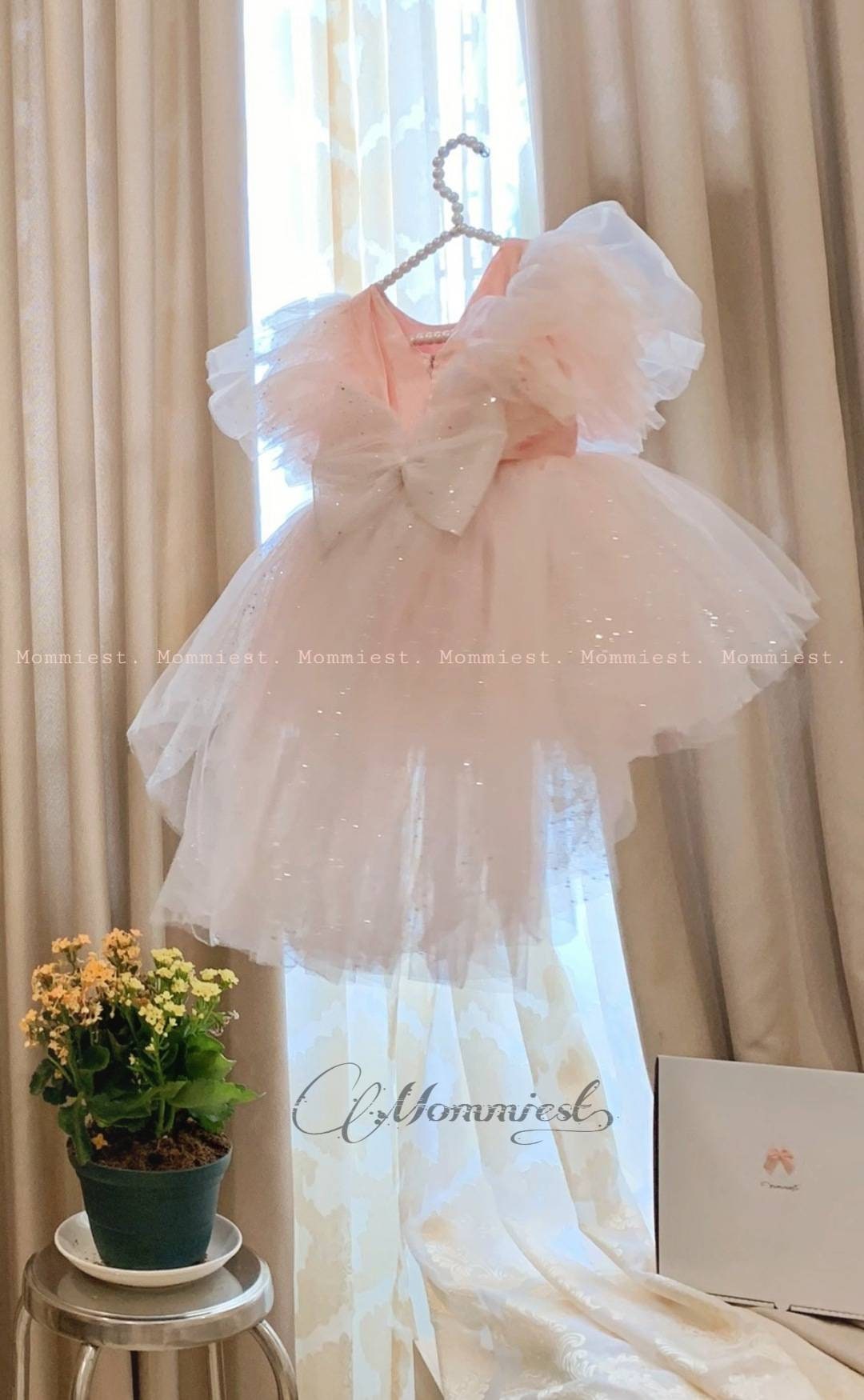 Twinkle High Low Pink Baby Girl Dress 1st Birthday Baby - Etsy