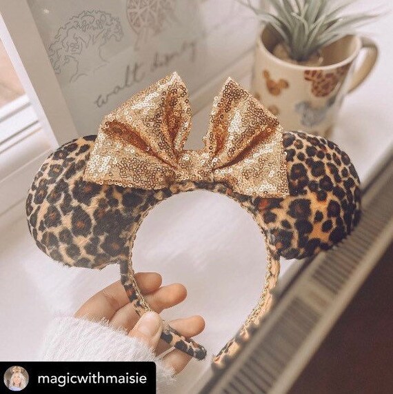 LUXURY Furry Leopard Print Ears | Etsy