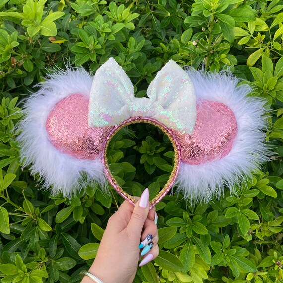 LUXURY Pink Fluffy Ears - Etsy