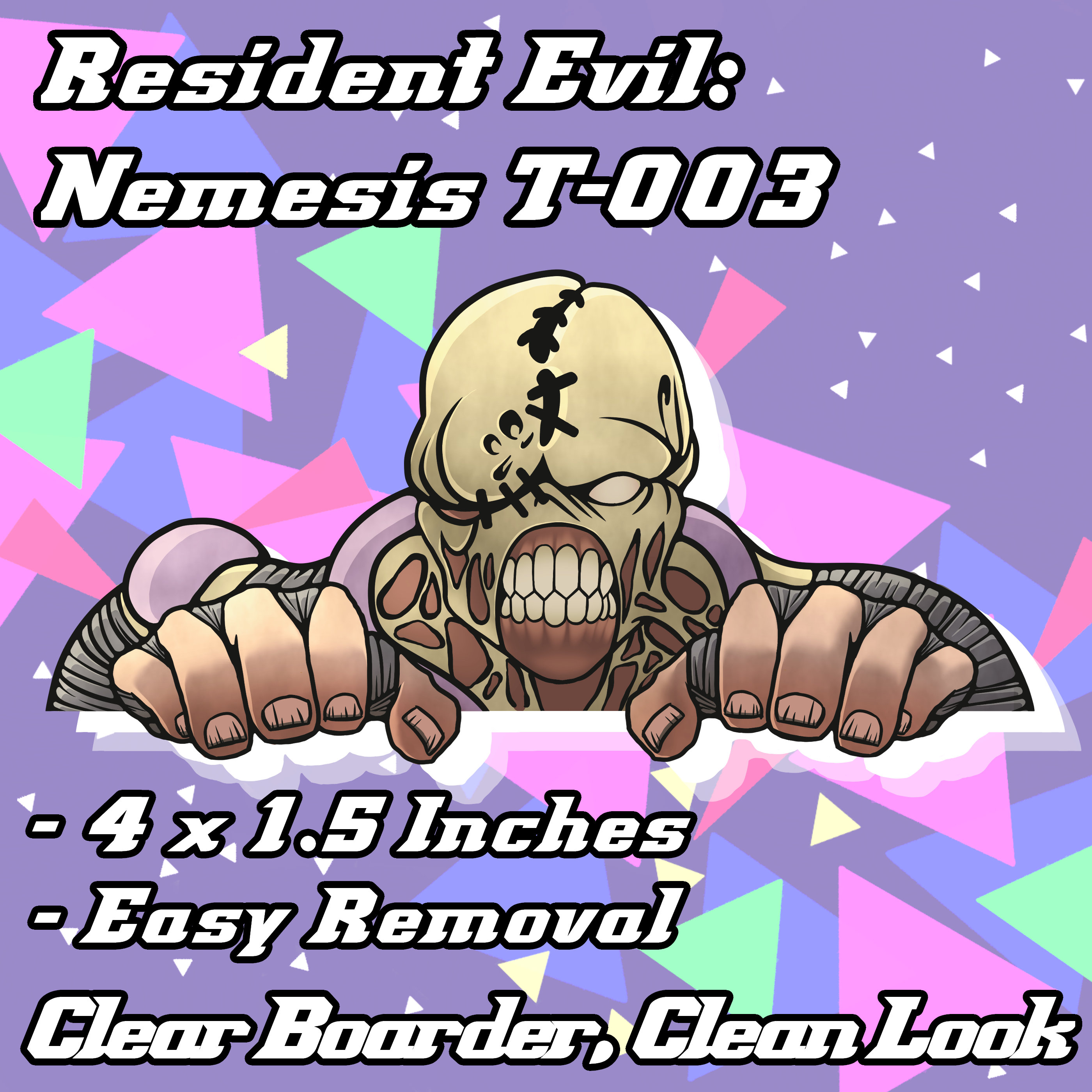 Resident Evil: Nemesis Clear-border Peeking DBD Resident Evil Sticker ...